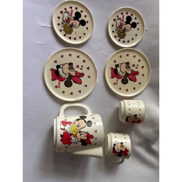 Arco | Toys | Vintage Disney Minnie Mickey Mouse Plastic Tea Set | Poshmark